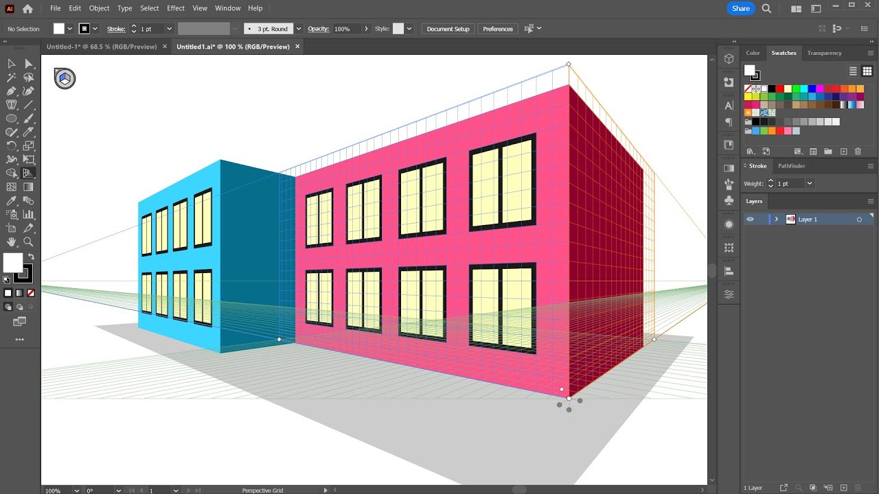 Mastering Perspective: A Comprehensive Guide to Using the Perspective Grid in Adobe Illustrator ...