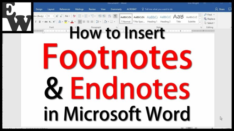 In Depth Guide To Adding Footnotes And Endnotes In Microsoft Word